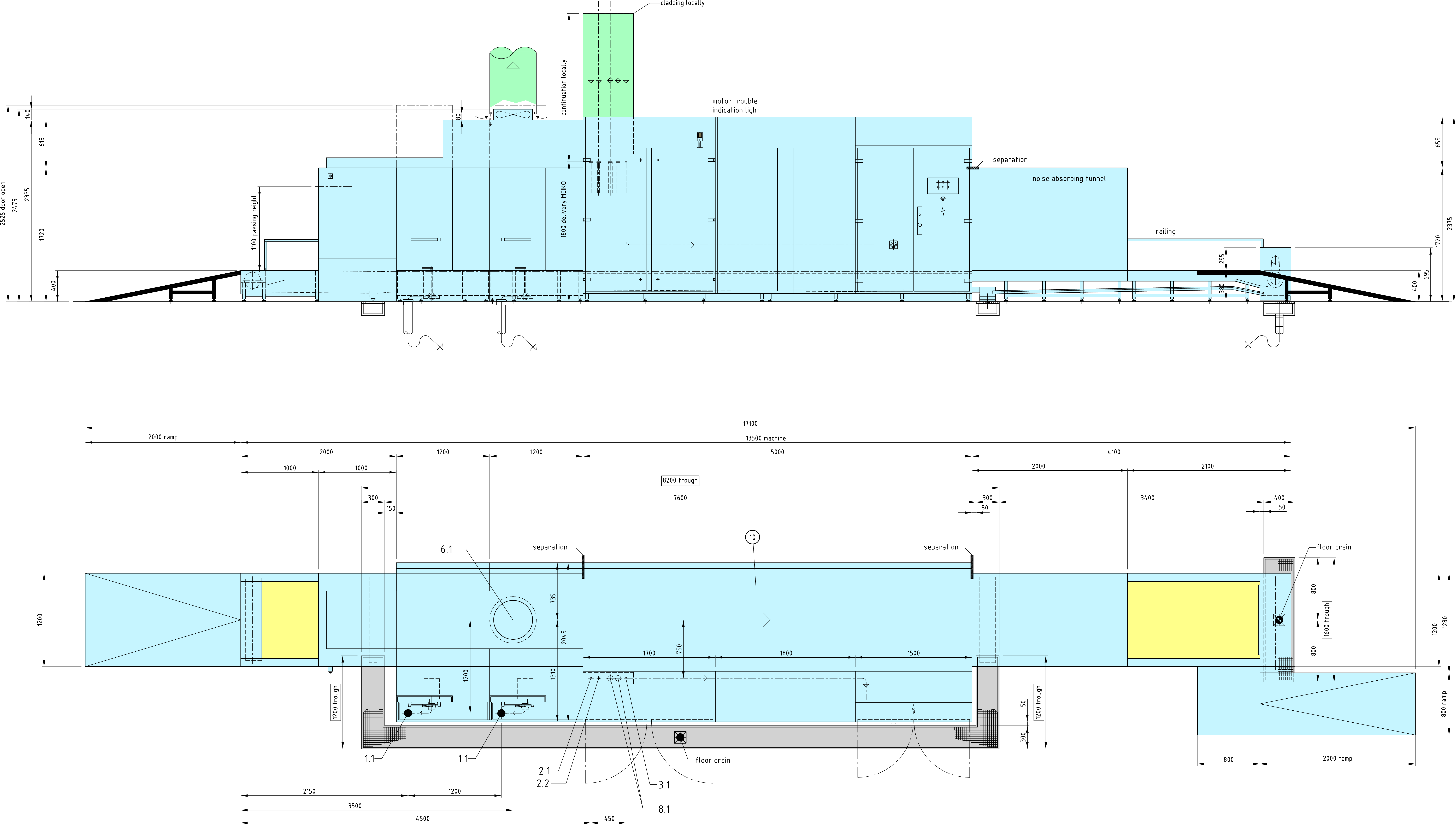 Cleaning trolleys - Technical data - MEIKO