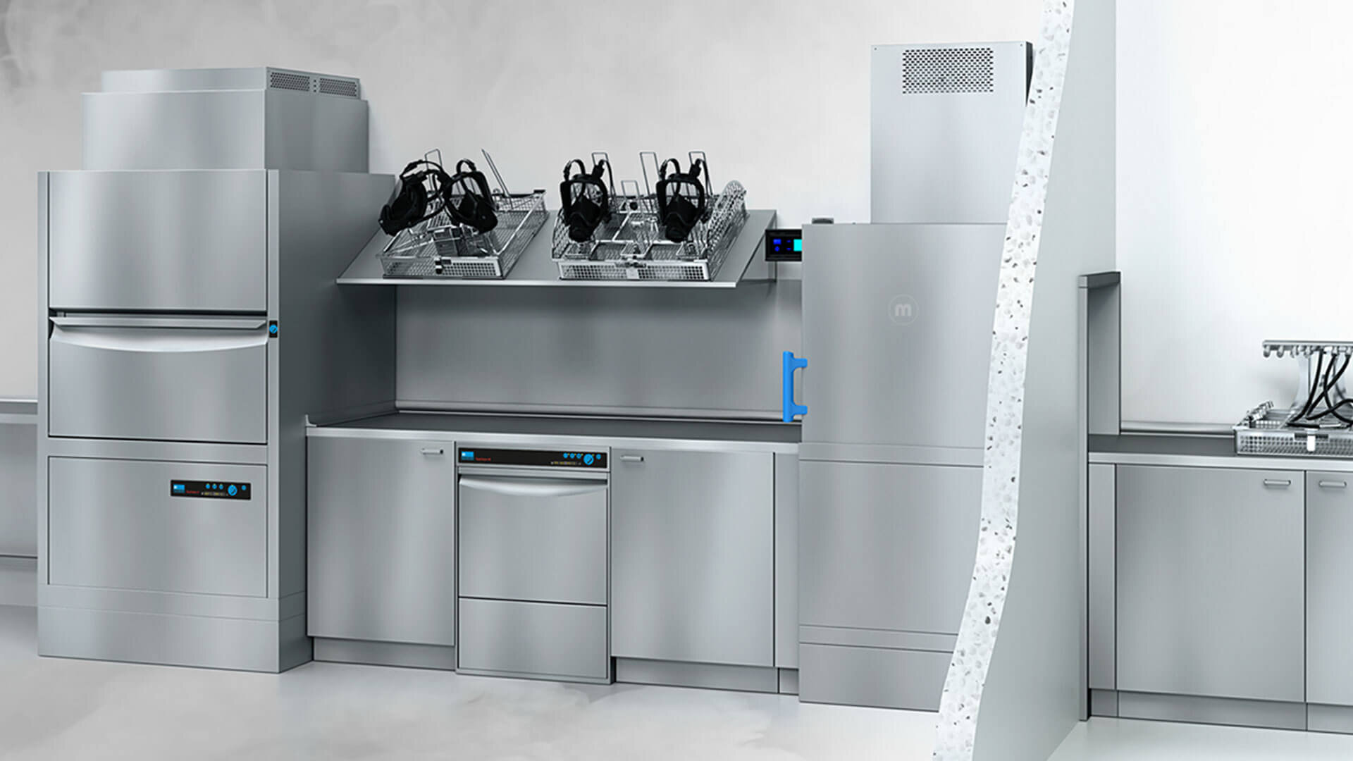 Cleaning BA masks & personal protective equipment (PPE) - MEIKO